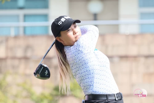 彭婕第一回合打出負6的66桿佳績暫並列領先。TLPGA提供／葉勇宏攝